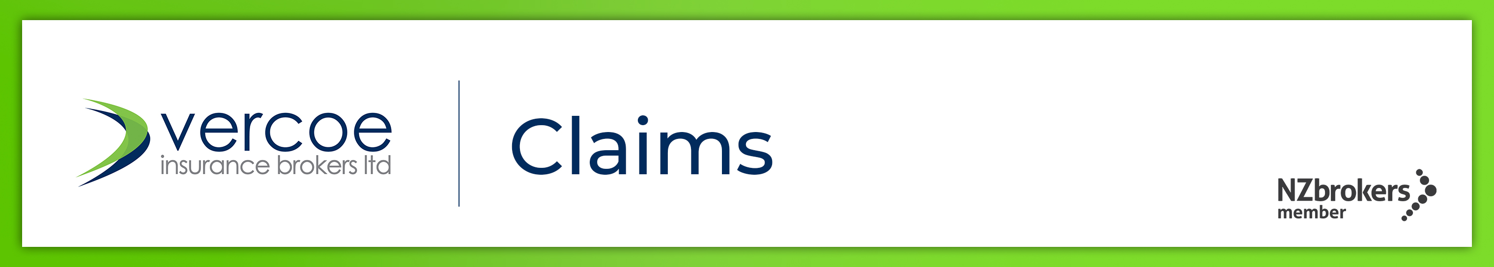 Motor claim form - Vercoe Insurance Brokers